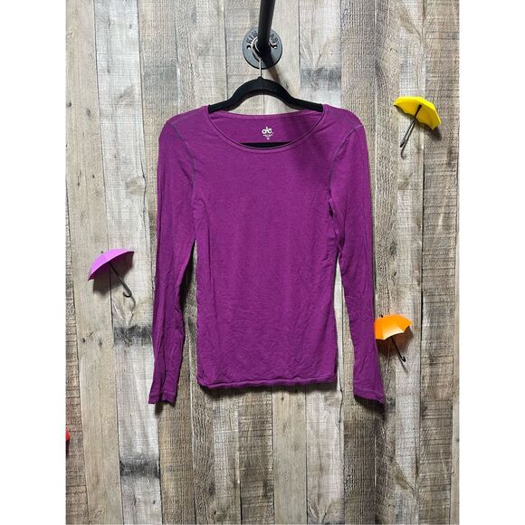 ALO Yoga | Tops | Alo Yoga Purple Long Sleeve Tee | Poshmark